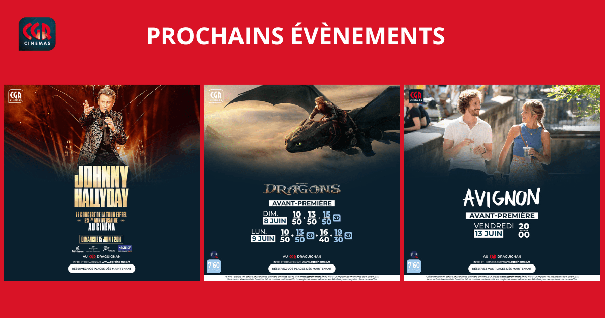 Cinéma CGR – Programmation de la semaine - Ville de Draguignan